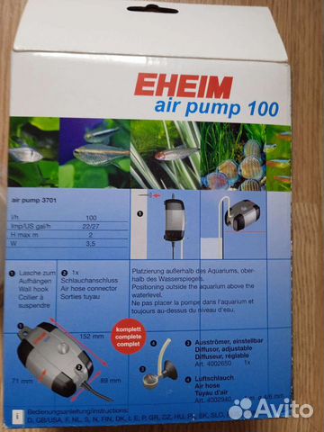 Компрессор для аквариума Eheim Air Pump 100 однока