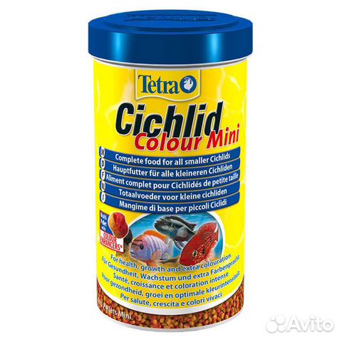 Корм Tetra Cichlid Colour Mini Pellets 500 ml