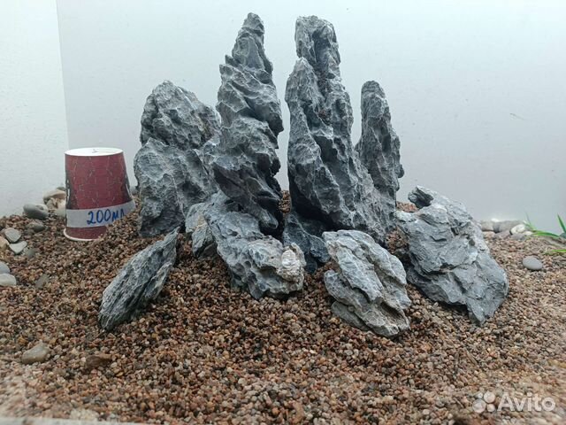 Натуральный Камень Серая Гора для аквариума